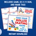 What's Your Roller Skating Name Party Game With Name Tags & Sign ...