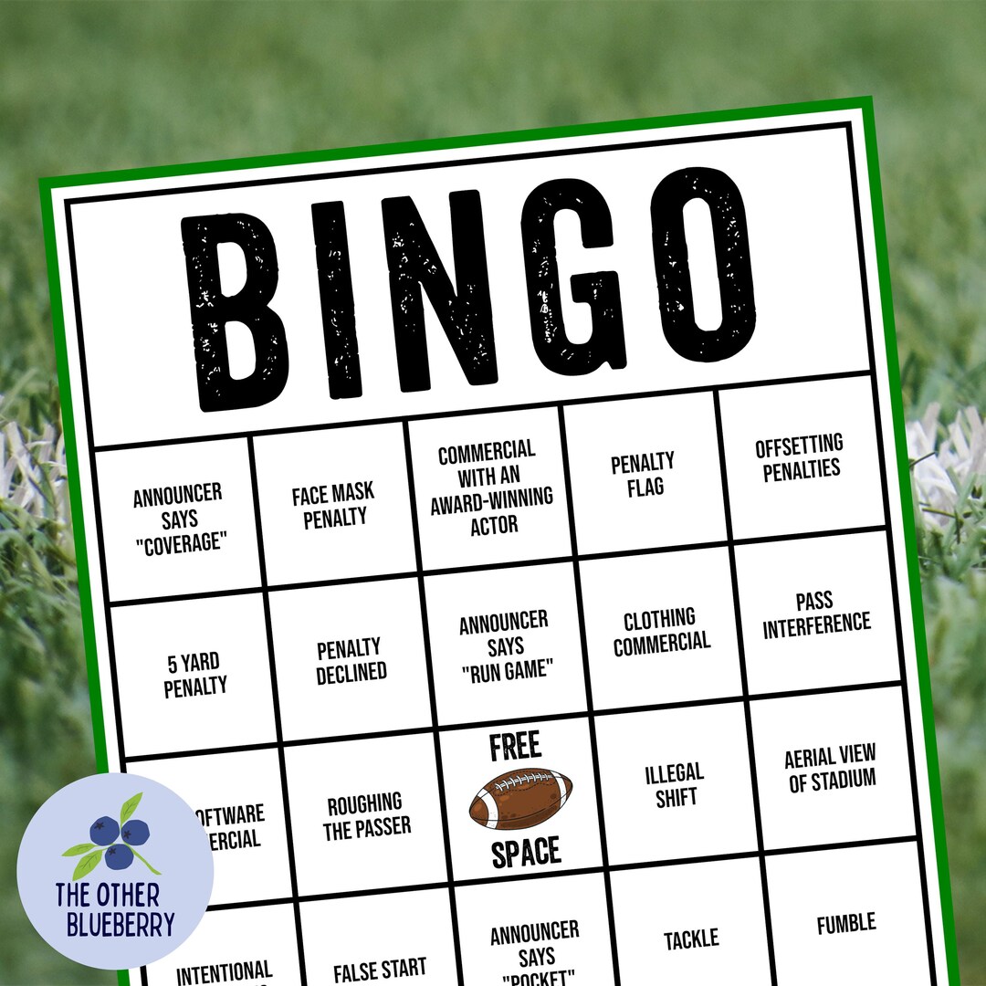Big Game Bingo | 40 Unique Cards | Football and Commercial Bingo ...
