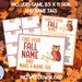What's Your Fall Name Game With Name Tags & Sign Fall Party Game 1st ...