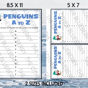 Penguin Game Bundle | 7 Games | Penguin Party Games | Winter Party ...