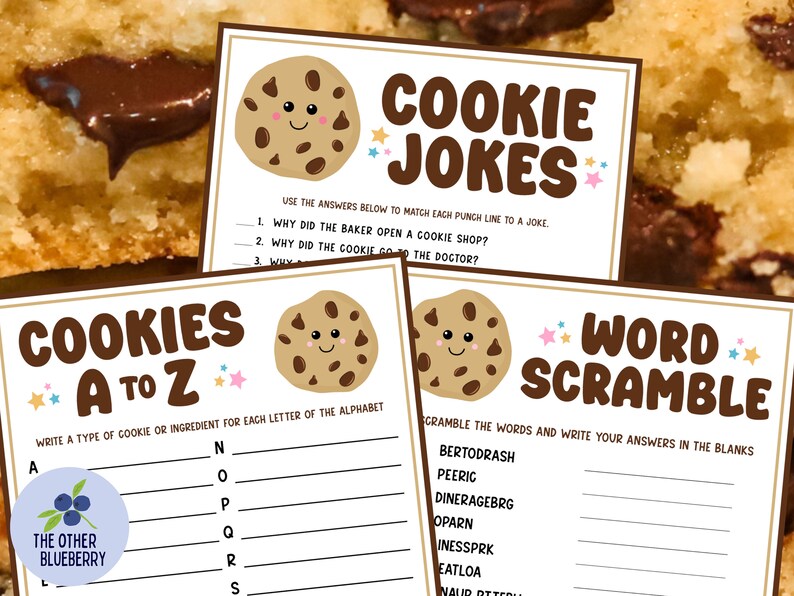 Cookie Party Game Bundle | Cookie Bake-off | Cookie Voting | Cookie ...