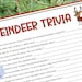 Reindeer Trivia Game | Reindeer Game | Christmas Game | Christmas Party ...