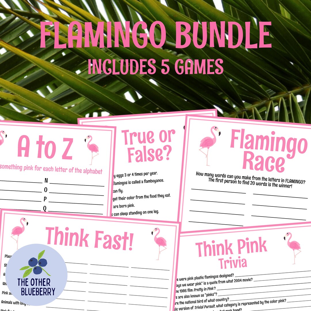 Flamingo Games | Flamingo Game Bundle | Pink Flamingo Party | Flamingle ...
