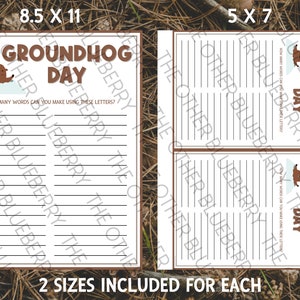 Groundhog Day Game Bundle | 6 Groundhog Day Games | What's Your ...