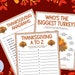 Thanksgiving Game Bundle 10 Games FUN Thanksgiving Games - Etsy