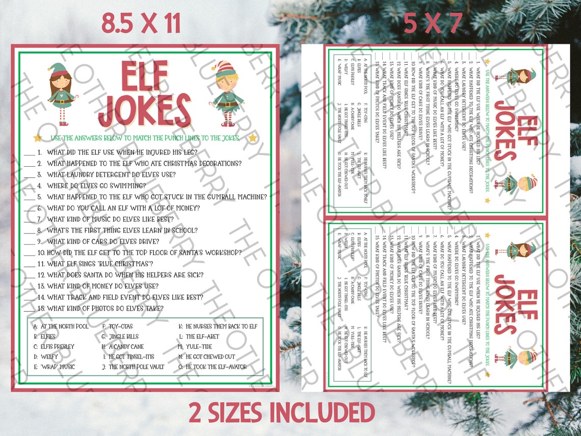 Elf Jokes | Christmas Game | Christmas Jokes | Christmas Party Game ...