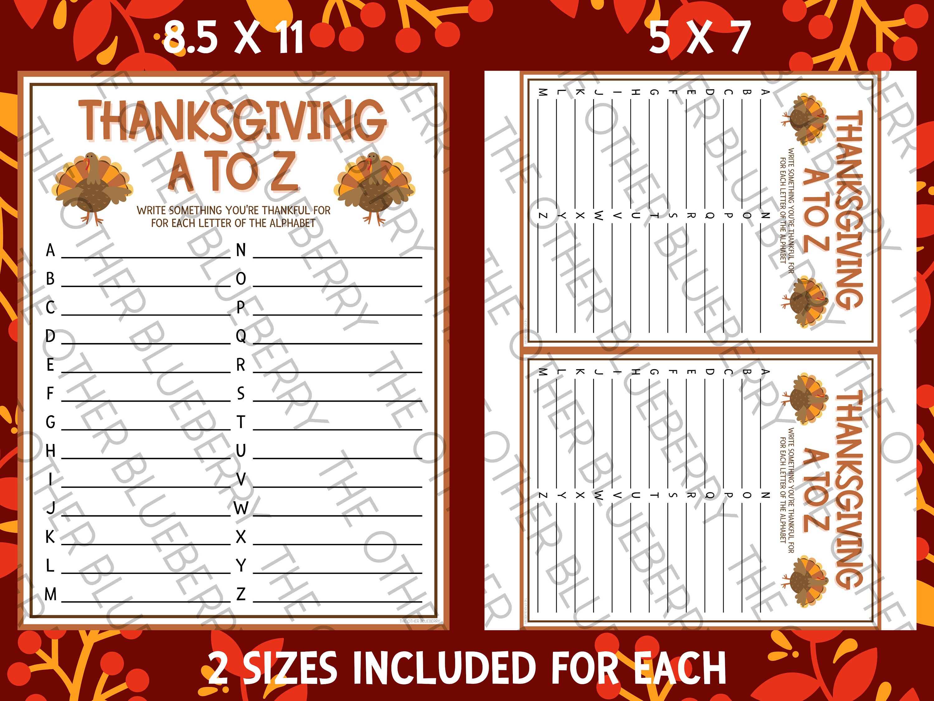 Thanksgiving Game Bundle 10 Games FUN Thanksgiving Games - Etsy
