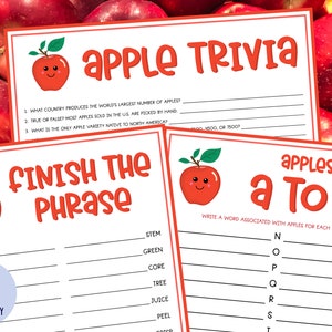 Apple Game Bundle | 6 Games | Apple Party | Apple of My Eye | Apple-y ...