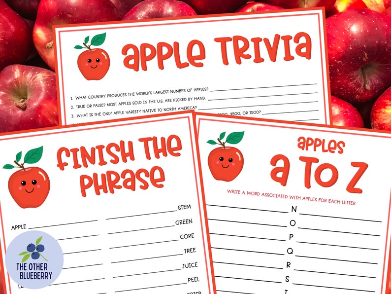 Apple Game Bundle 6 Games Apple Party Apple of My Eye Apple-y Ever ...
