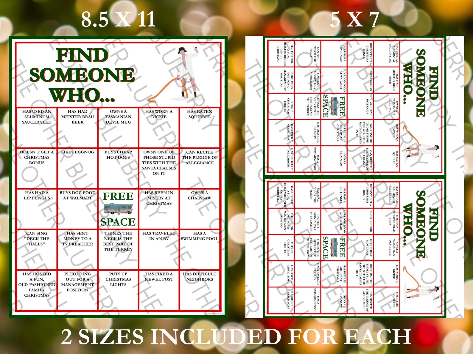 National Lampoon's Christmas Vacation Game TWO Find the - Etsy