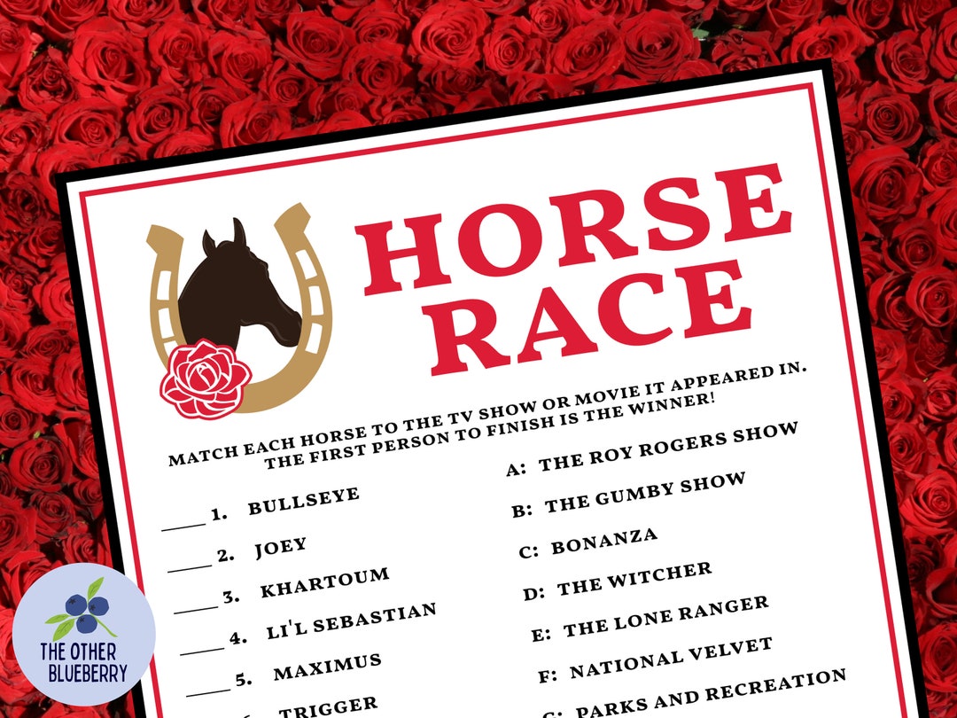 Derby Game | Horse Trivia | Kentucky Derby Party | Run for the Roses ...