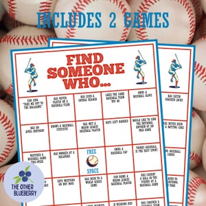 Baseball Game | Baseball Party Game | Baseball Team Ice Breaker | Find ...