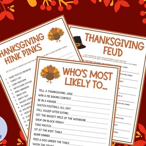 Thanksgiving Game Bundle | 10 Games | FUN Thanksgiving Games ...