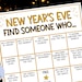 New Year's Eve Game Find Someone Who... New Year's Icebreaker Game New ...