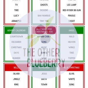 Christmas Taboo Game | Christmas Game | Forbidden Words Game | Family ...