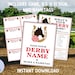 What's Your Derby Name Party Game With Nametags & Sign | Kentucky Derby ...