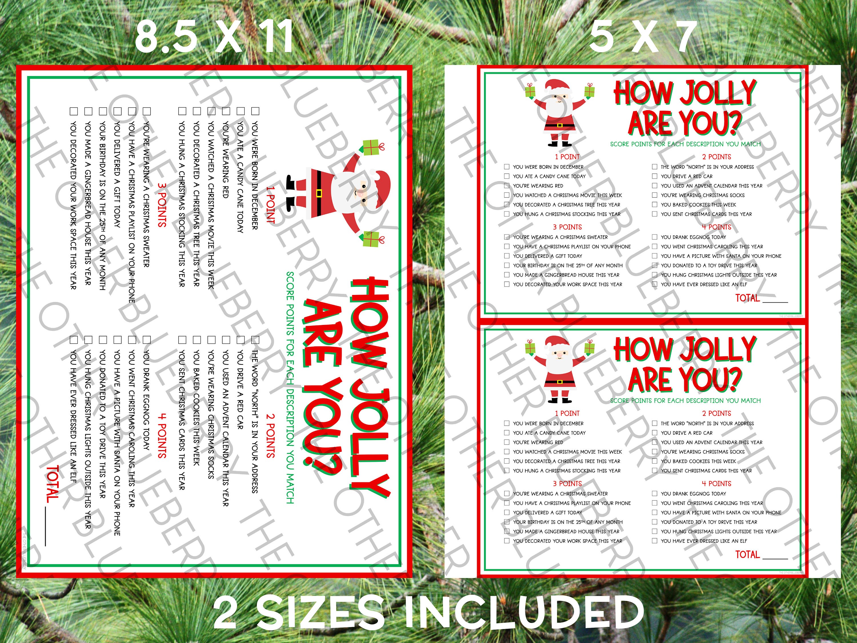 Christmas Game How Jolly Are You Christmas Party Game - Etsy