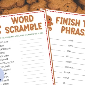 Gingerbread Game Bundle | 5 Games | Gingerbread Games | Gingerbread ...