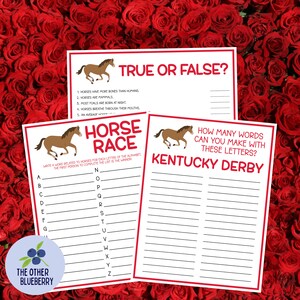 Derby Games | 10 Game Bundle | Derby Games for Kids | Includes Name ...