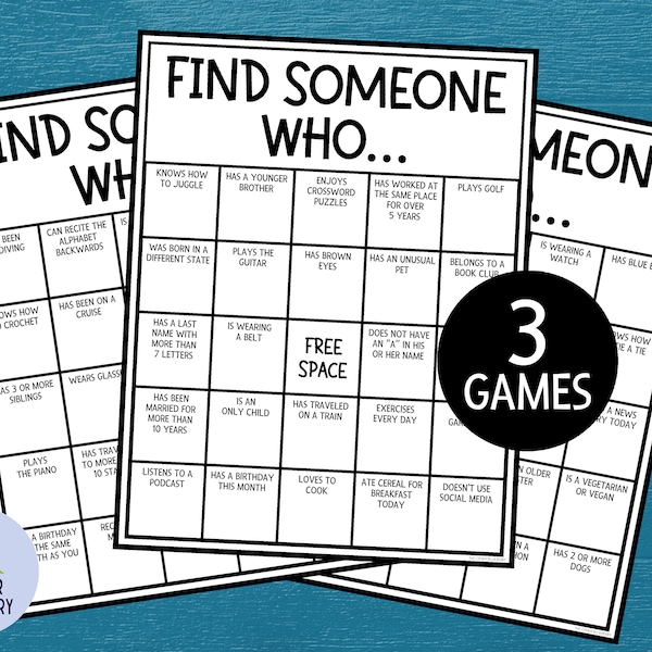 Getting to Know You Games - Etsy