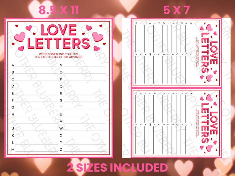 Valentine's Day Game | Valentine's Day A to Z Game | Valentine's Party ...