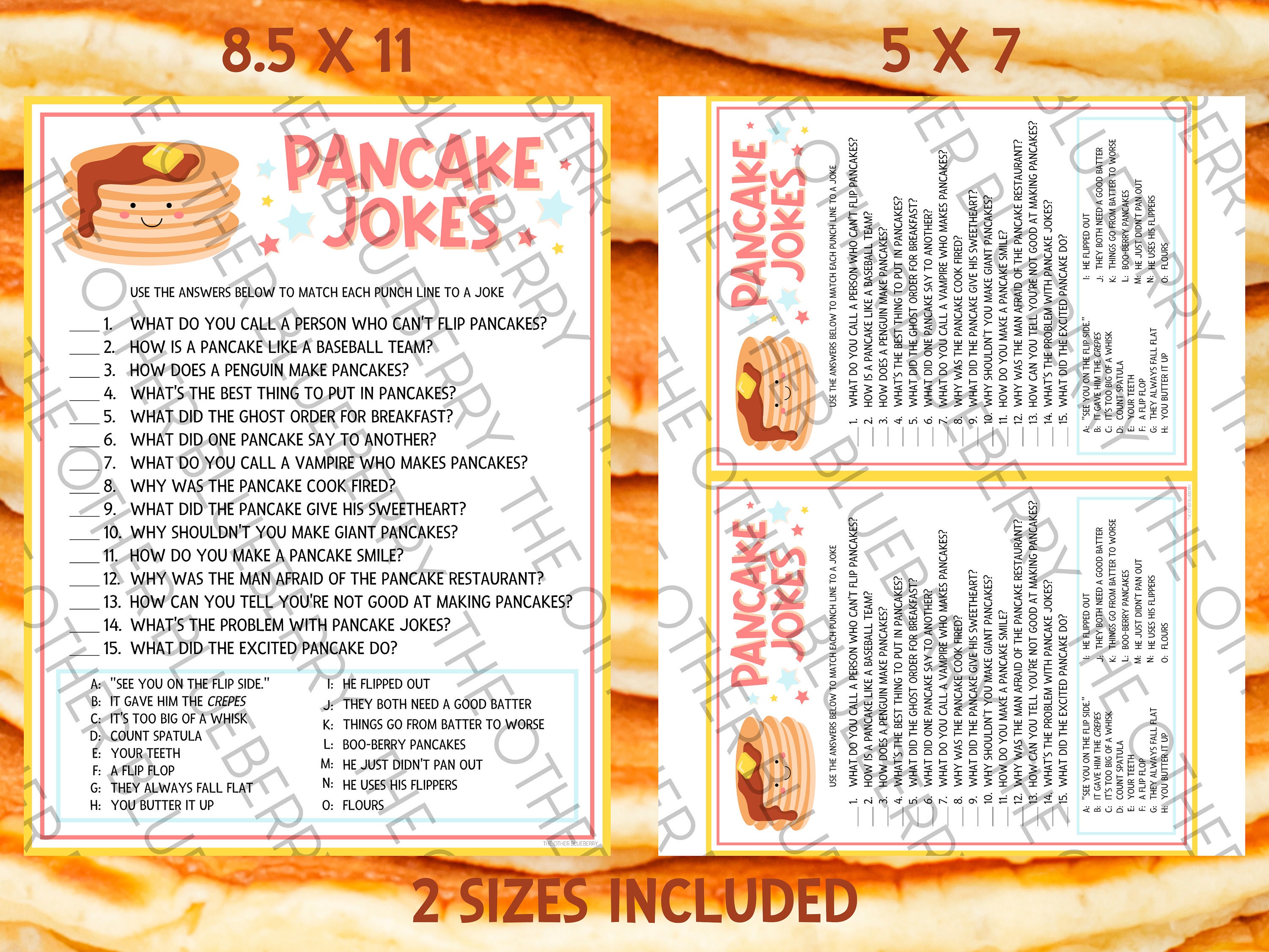 Pancake Jokes | Pancake Party Game | Pancakes and Pajamas Party ...
