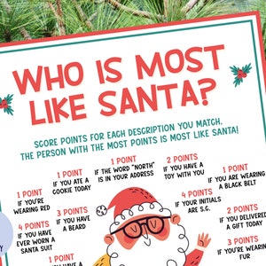 Christmas Game | Who's Most Like Santa? | Christmas Party Game ...