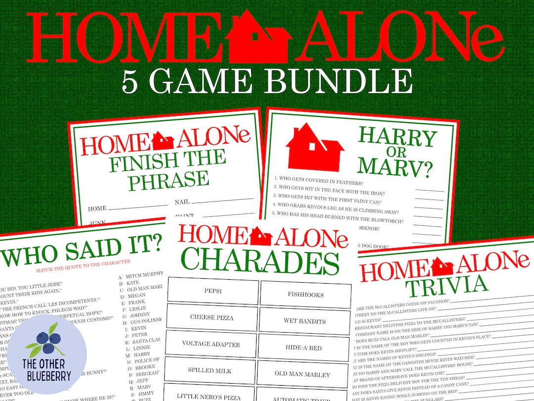 Home Alone Game Bundle | 5 Games | Christmas Party Games | Movie Night ...