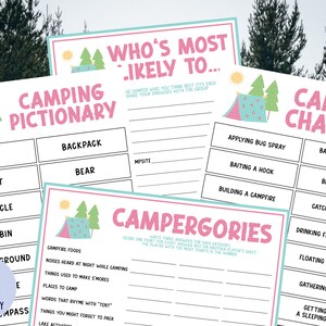 Camping Game Bundle | 12 Games | Camping Games | Glamping Games ...