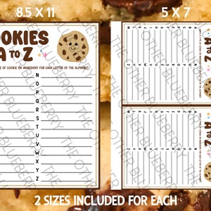Cookie Party Game Bundle | Cookie Bake-off | Cookie Voting | Cookie ...