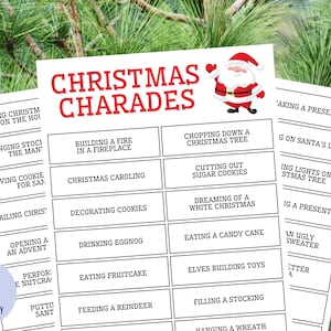 Christmas Charades | 44 Ideas to Act Out | Christmas Party Game ...