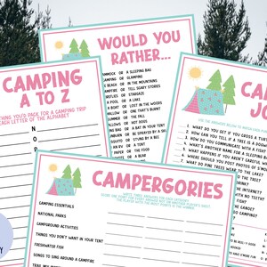 Camping Game Bundle | 12 Games | Camping Games | Glamping Games ...