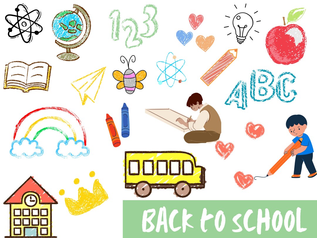 Back to School SVG, Teacher Svg, Kids Svg, School Bus Svg, Stationery ...