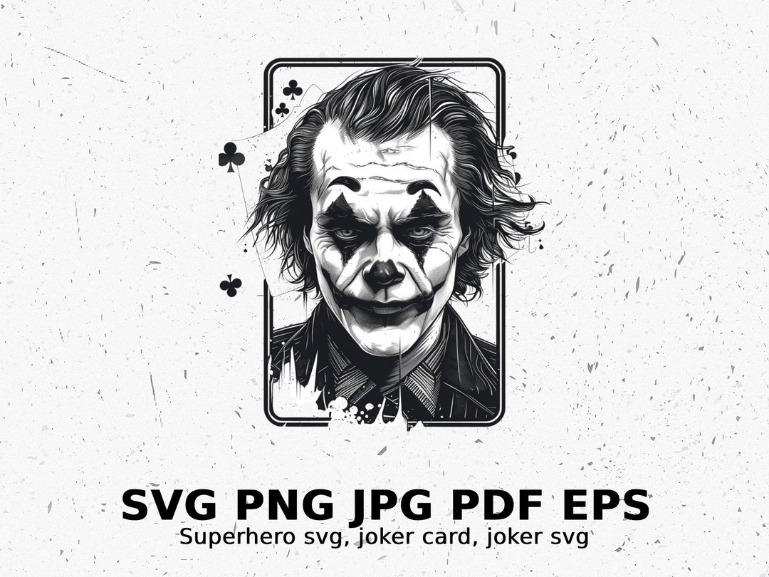 Superhero SVG | Joker Card SVG | Digital Joker Image Download - Etsy