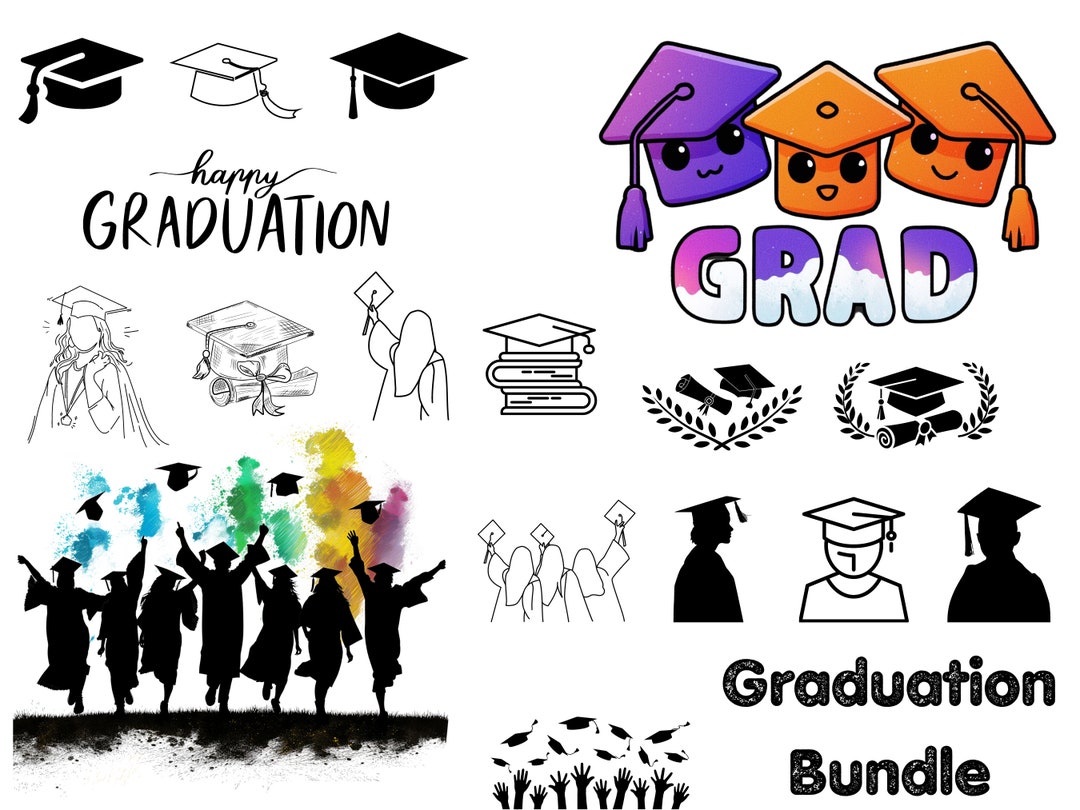 Graduation SVG, Graduation Clipart, Graduation Graphics, Graduation ...