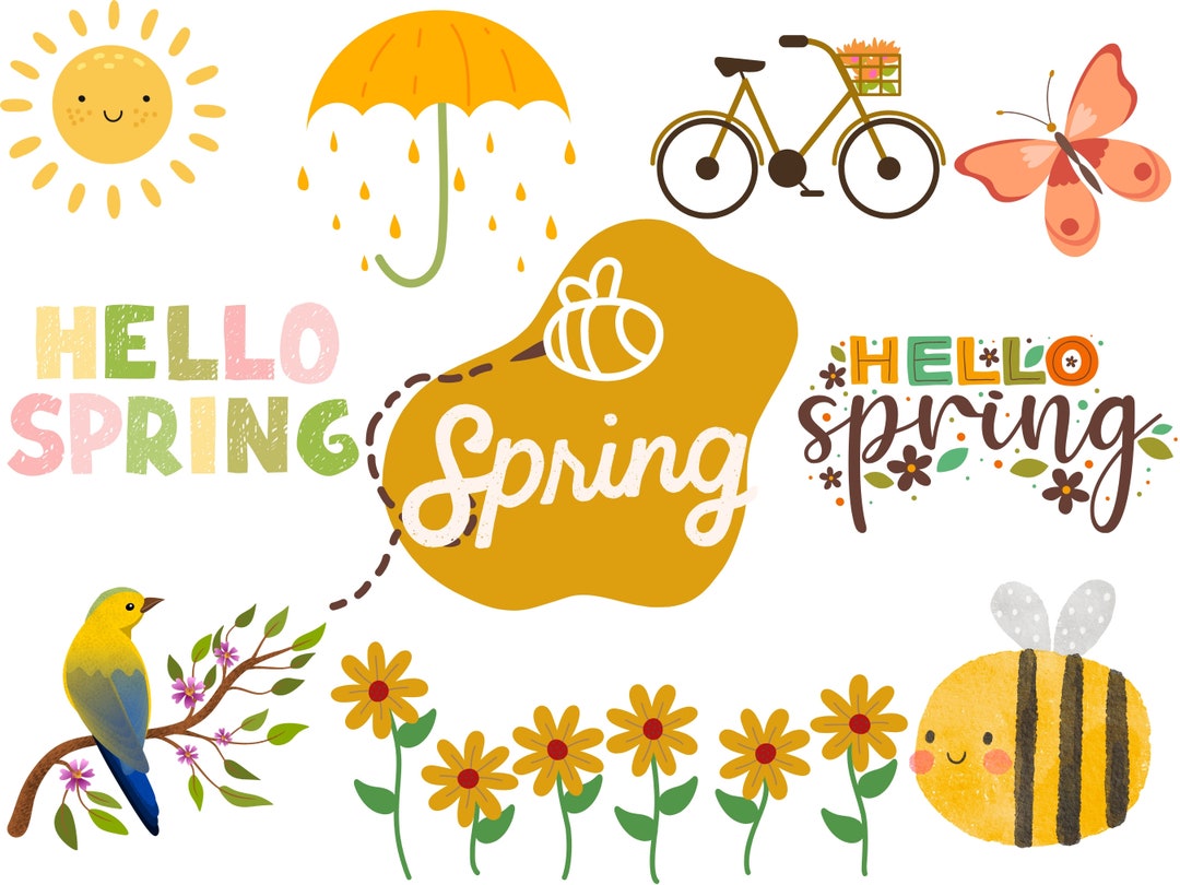 Spring SVG Bundle, Hello Spring SVG, Welcome Spring SVG, Flowers Svg ...