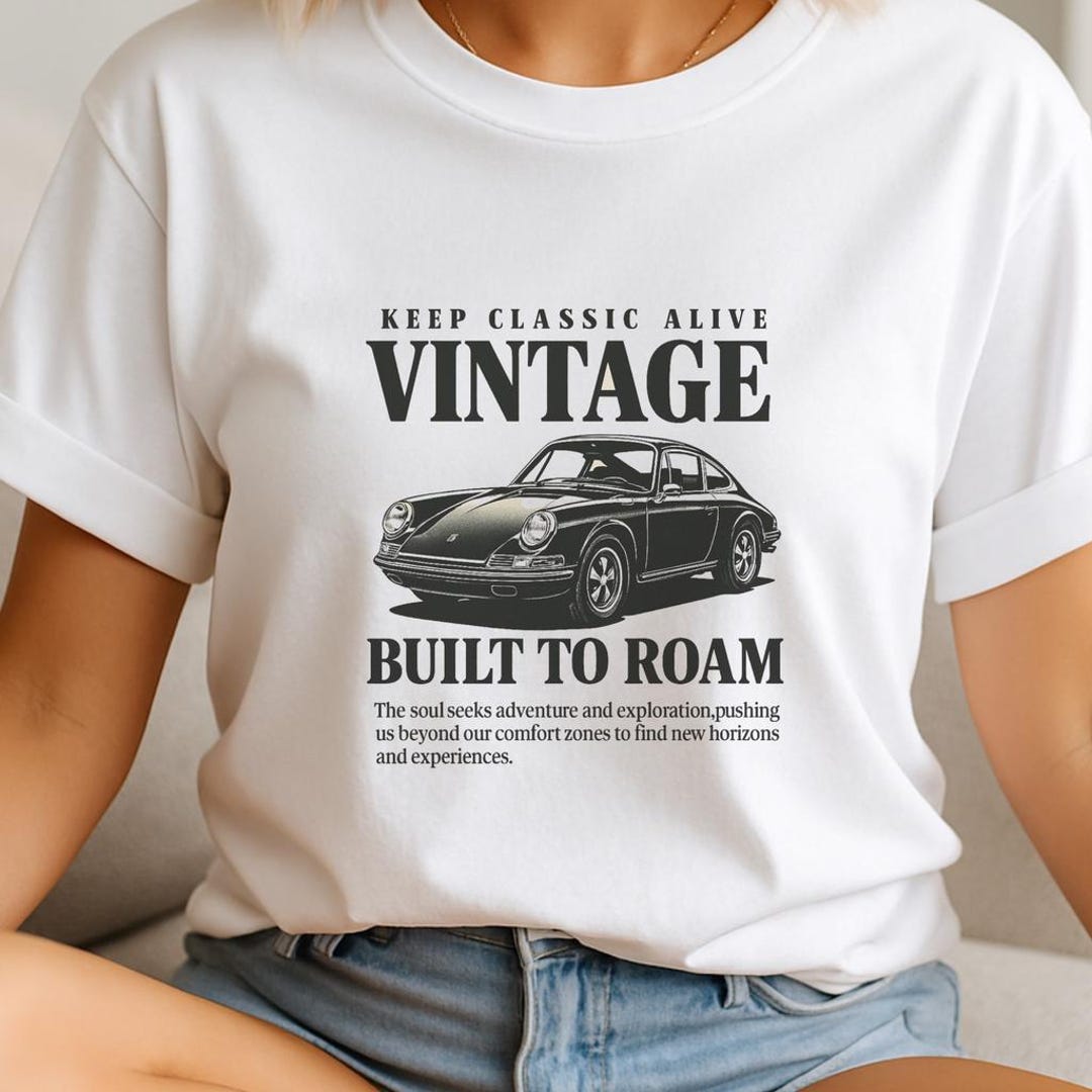Keep Classic Alive Vintage Car Clipart, Built to Roam SVG, Digital ...