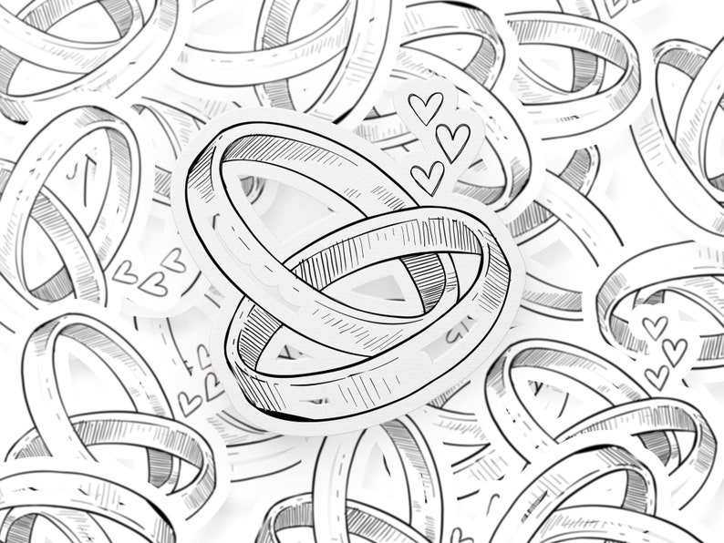 Wedding Rings Svg Cut File Digital Download For Cricut And Silhouette