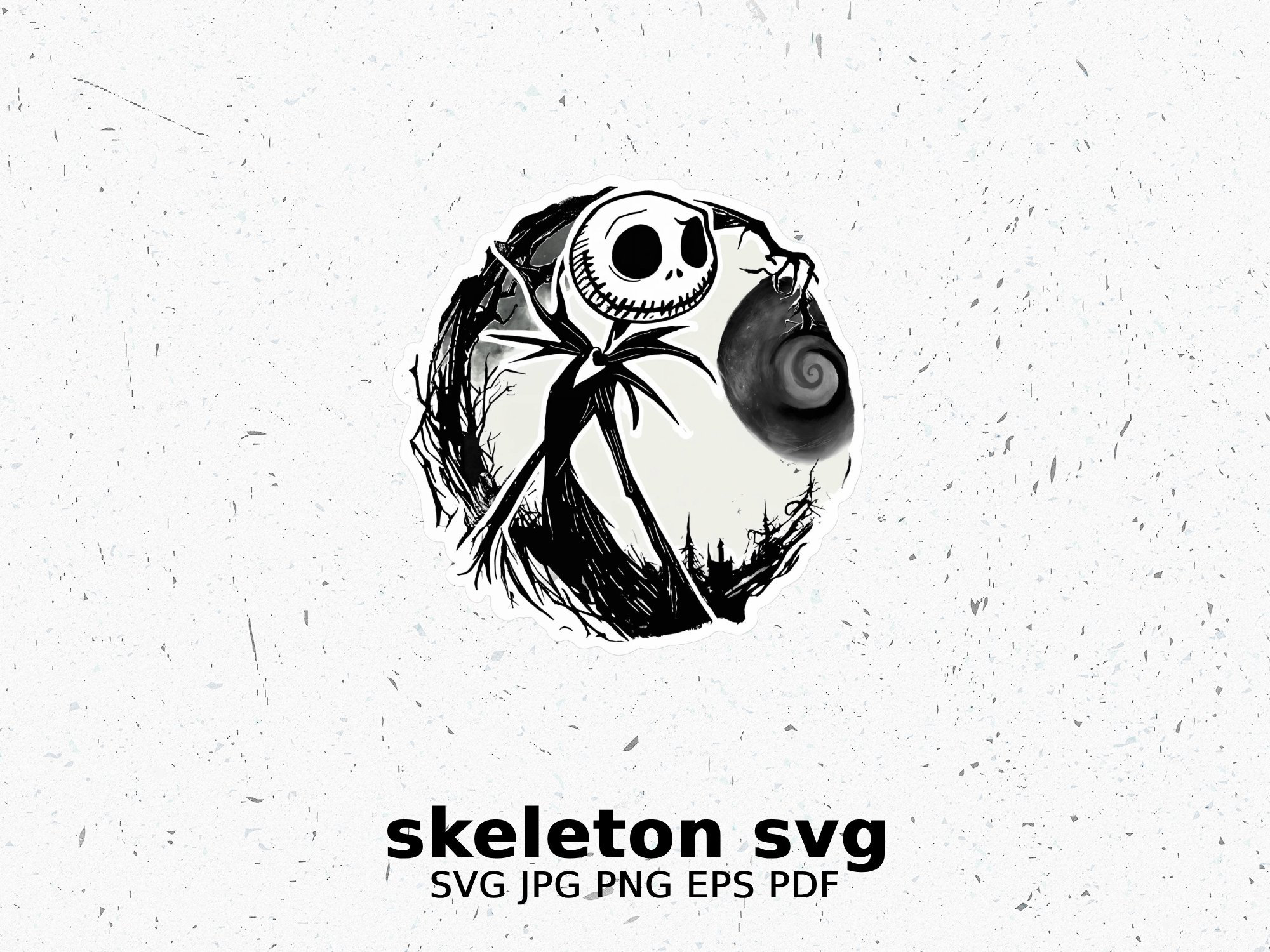 Skeleton SVG Clipart , Digital, Download ,halloween Skeleton Graphic ...