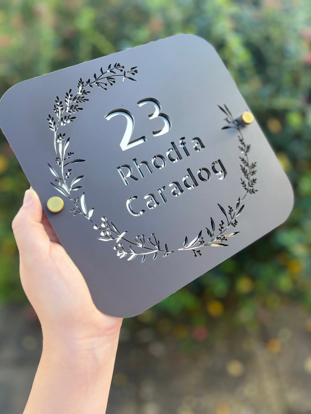 Personalised House Sign Modern House Number - Etsy