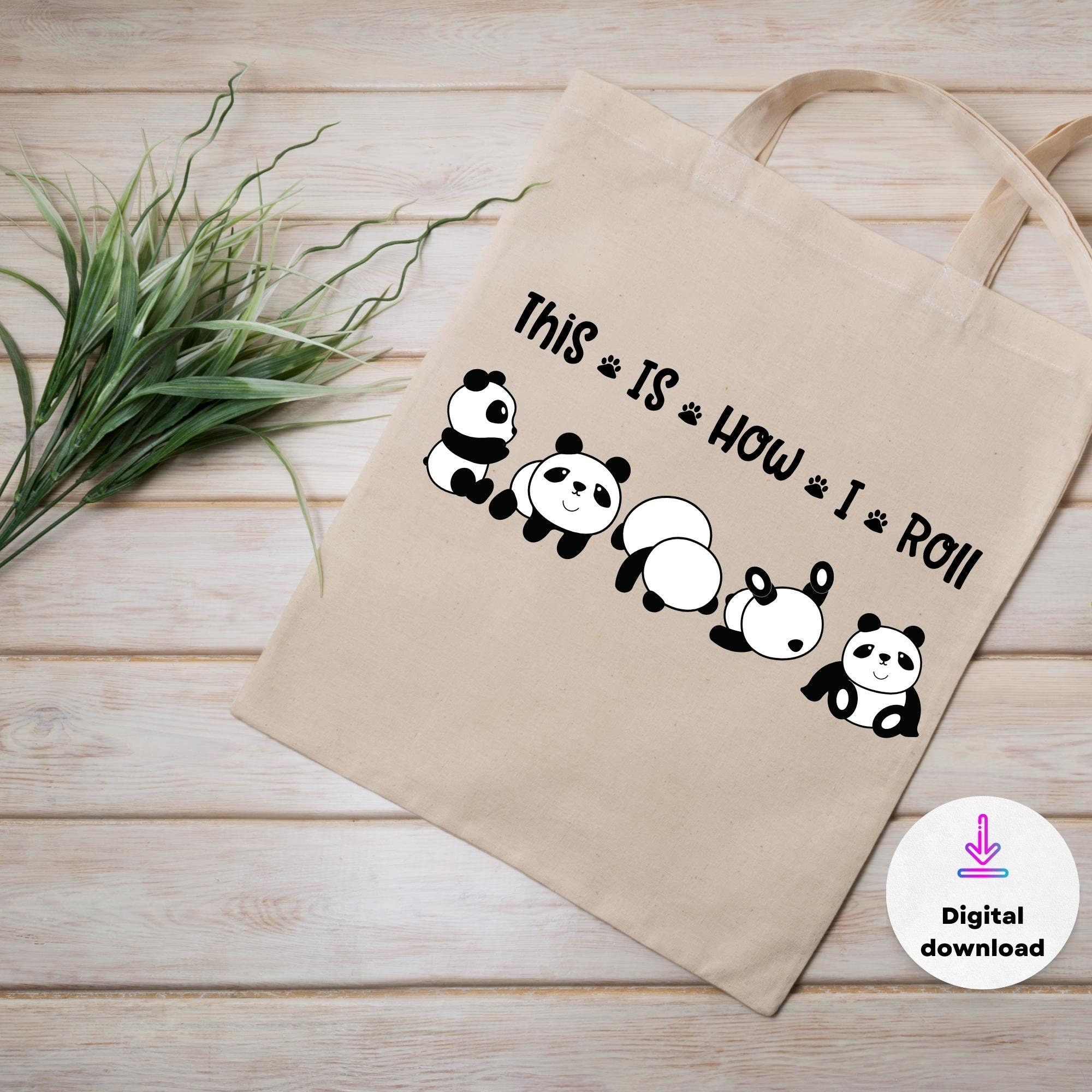 This is How I Roll Panda SVG - Panda SVG, PNG, Jpg, Eps and Dxf - Cut ...