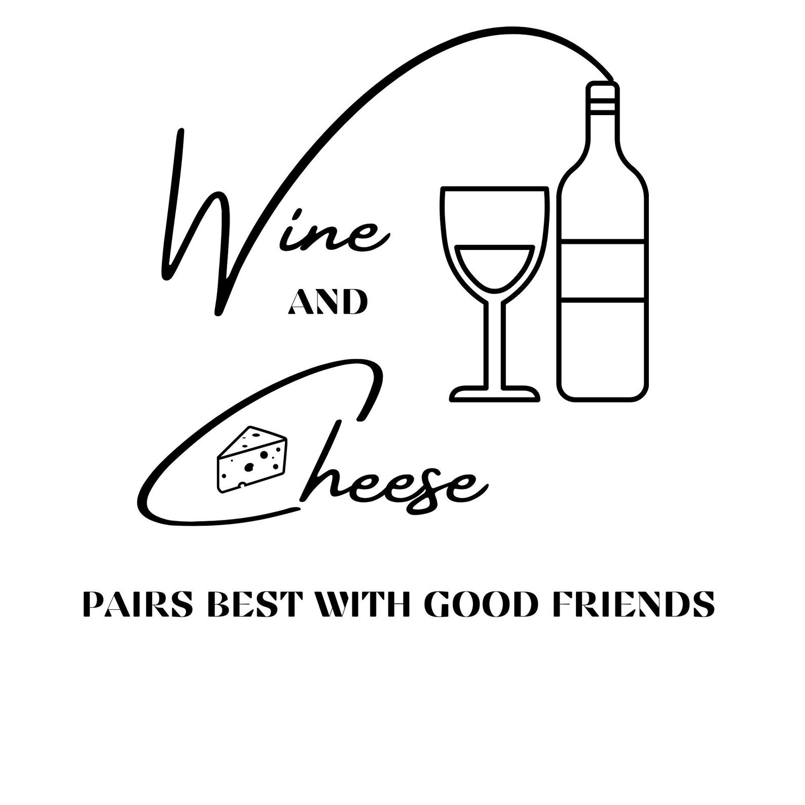 Wine and Cheese SVG Cheese SVG Wines SVG Cut Files Instant - Etsy Canada