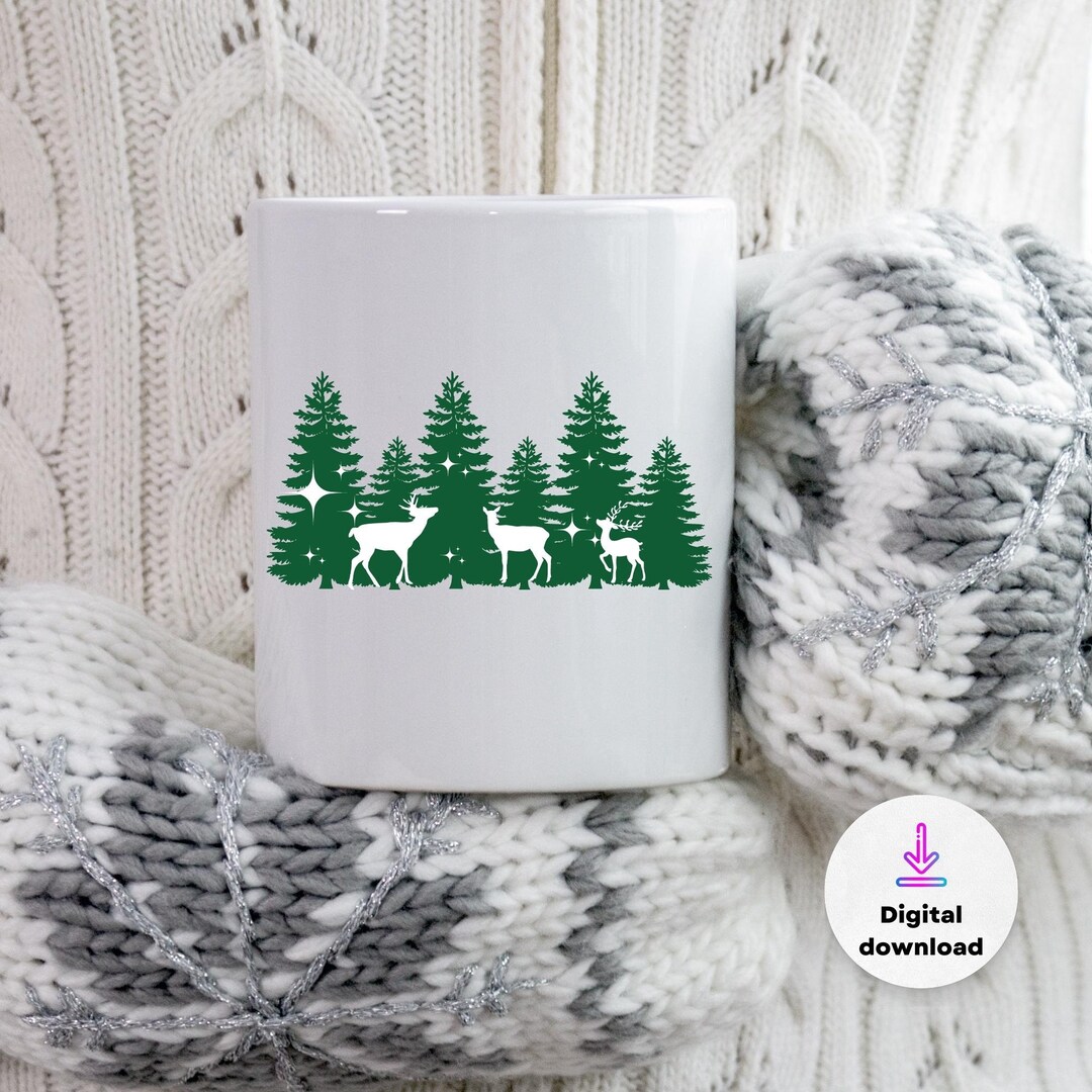 Rena SVG - Natal svg - Floresta - Rudolph svg - Papai Noel svg - Passar ...