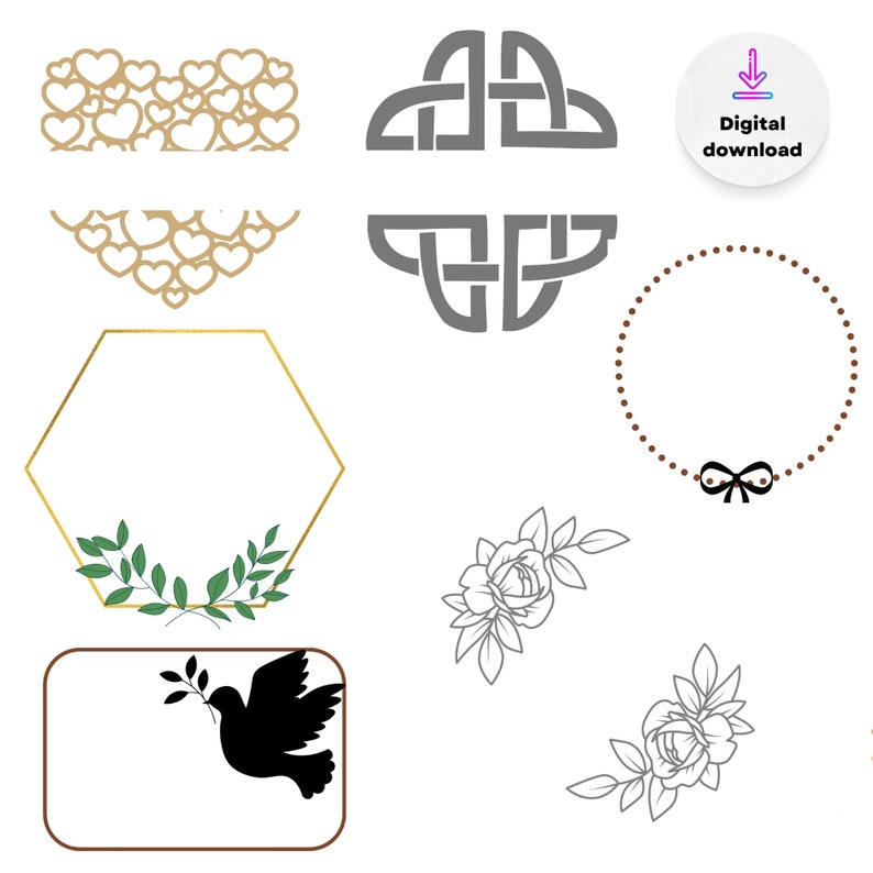 Wedding SVG Bundle Wedding Sign SVG Wedding Decoration SVG - Etsy