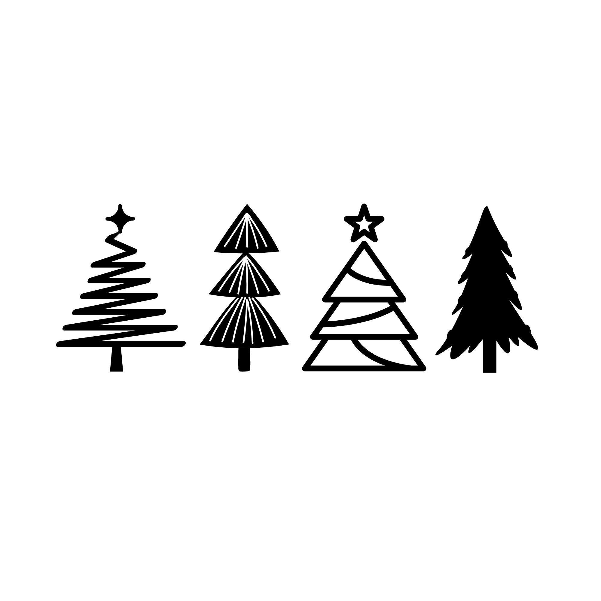 Christmas Tree SVG Xmas Svg Instant Download Pine Tree - Etsy
