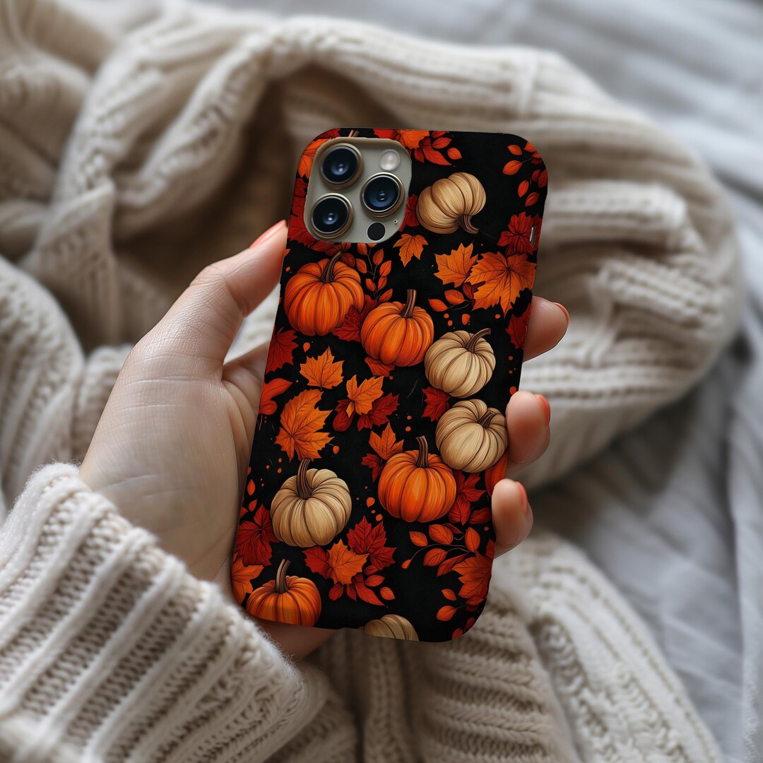 Dark Cottagecore Fall Autumn Pumpkin Tough Phone Case for iPhone 15 14 ...