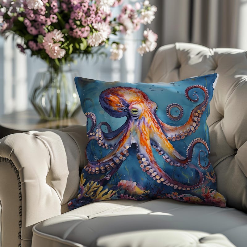 Octopus Pillow - Etsy