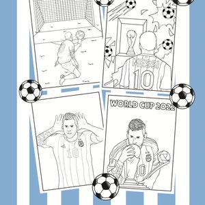 Lionel Messi Coloring Book: Messi Inspired Soccer futbol Coloring Book ...