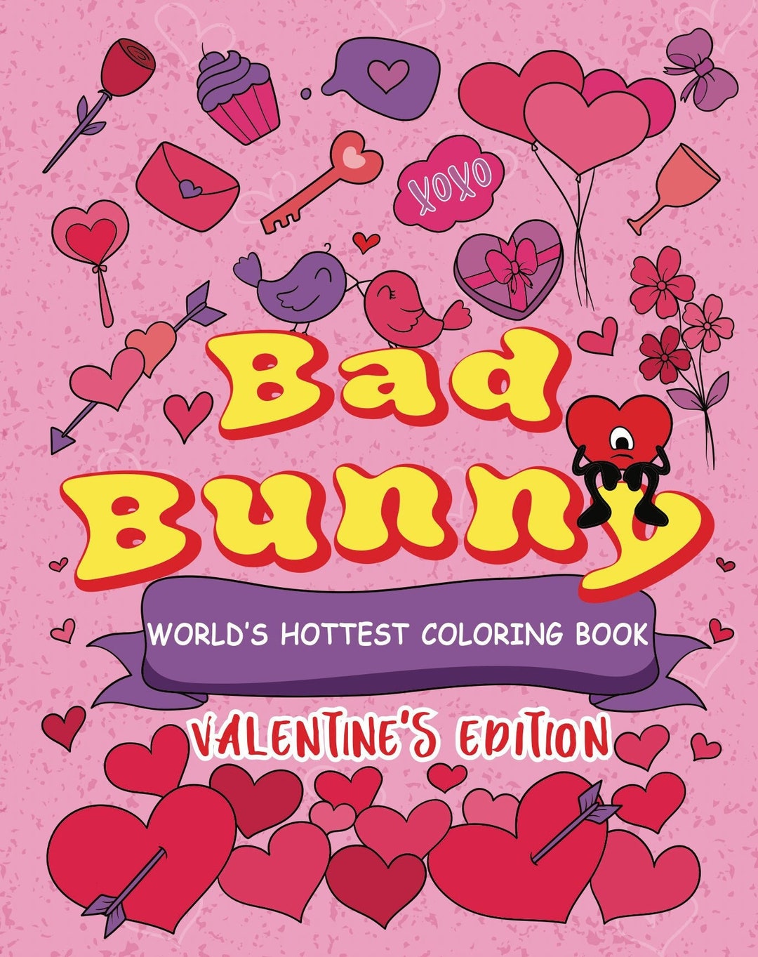 World's Hottest Coloring Book: Bad Bunny Valentine's Edition - Etsy