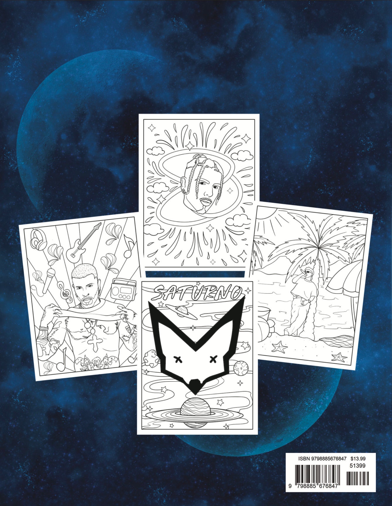 Saturno Coloring Book: Rauw Alejandro - Etsy